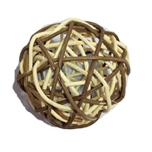 Bag of Brown Natural Wicker 4" dia Twig Orbs Balls - Bag of 9