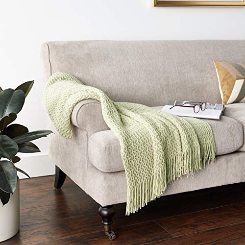 Brielle Winding Wave Throw, Sage