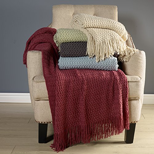 Brielle Winding Wave Throw, Sage