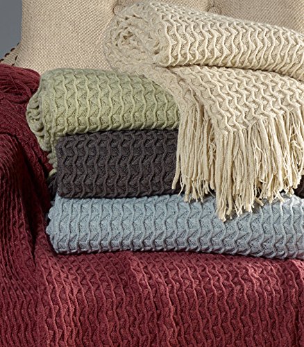 Brielle Winding Wave Throw, Sage