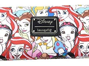 Loungefly Disney Princesses Classic Print Pebble Wallet, Multi, One Size