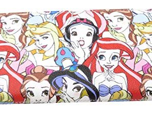 Loungefly Disney Princesses Classic Print Pebble Wallet, Multi, One Size