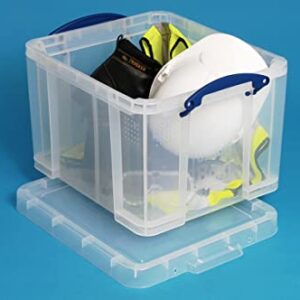 Really Useful Storage Box 35 Litre Clear in Card Ref 35CCB