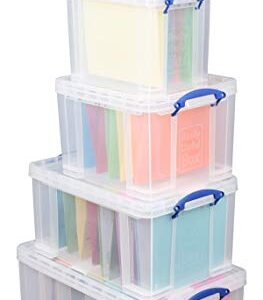 Really Useful Storage Box 35 Litre Clear in Card Ref 35CCB