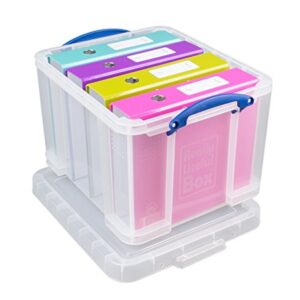 Really Useful Storage Box 35 Litre Clear in Card Ref 35CCB