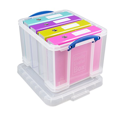 Really Useful Storage Box 35 Litre Clear in Card Ref 35CCB