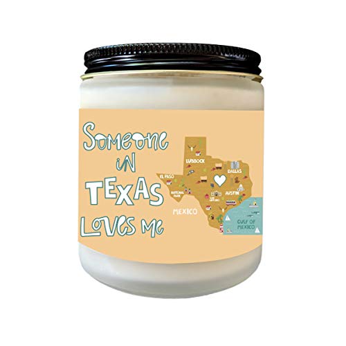 Missing You Gift Texas Love Someone from Texas Loves Me Long Distance Gift LDR Heart in Texas Gift