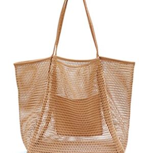 Mesh Beach Tote Womens Shoulder Handbag