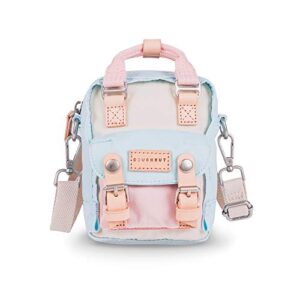 doughnut macaroon crossbody bag tiny multi color 1l women girl casual crossbody cell phone bag purse handbag (cream x iceberg x sakura)