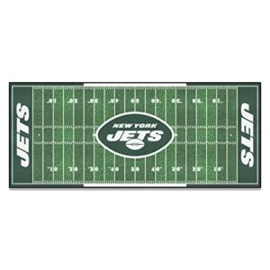 fanmats 7362 new york jets field runner rug – 30in. x 72in.