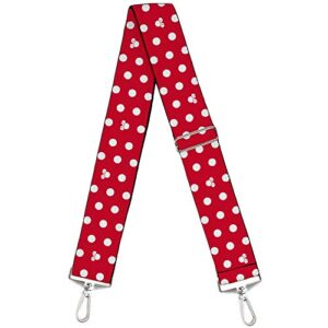 purse strap minnie mouse polka dot mini silhouette red white 2 inches wide