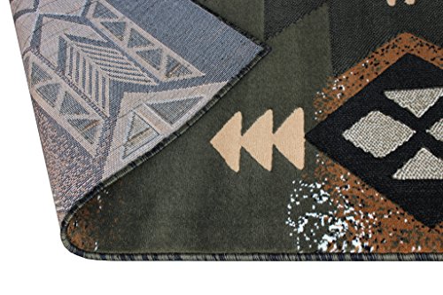 Concord South West Native American Area Rug Design C318 Sage Green (8 Feet X 10 Feet)