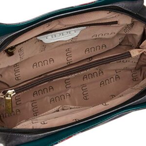 Anna by Anuschka womens Anna Anuschka Genuine Leather Medium Hobo-butterfly Paradise Satchel Bag, Butterfly Paradise, One Size US