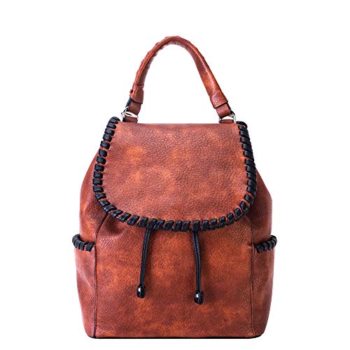 Concealed Carry Purse - Madelyn Backpack by Lady Conceal (Mahogany)