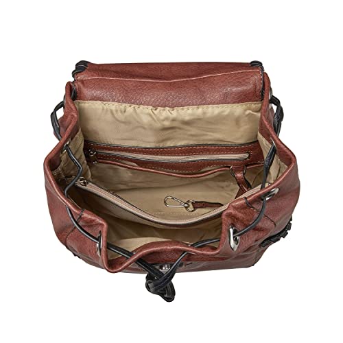 Concealed Carry Purse - Madelyn Backpack by Lady Conceal (Mahogany)