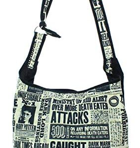 Hobo Handbag Harry Potter Daily Prophet Shoulder Hogwarts Crossbody Bag Purse One Size