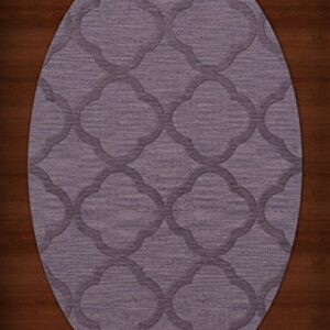 Dalyn Rugs Dover DV8 Rug, 5' x 8' Oval, Viola