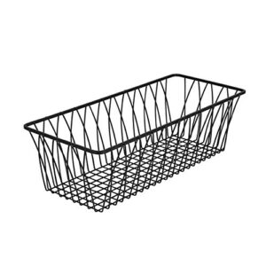 spectrum diversified twist tray home basket, large black