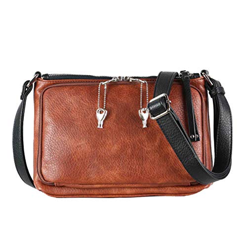 Lady Conceal Concealed Carry Purse - Hailey Crossbody (Mahogany)