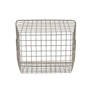 Spectrum Diversified Teardrop Small Wire Basket, Steel Versatile Storage & Organization Utility Tote, Cube Storage Bin for Home Organization