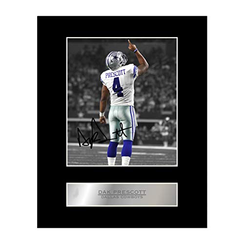 iconic pics Dak Prescott Print Signed Mounted Photo Display Autographed Picture Print