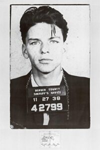 frank sinatra mugshot poster 24 x 36in