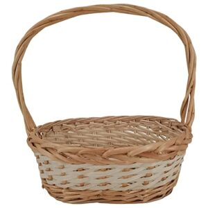 wald imports brown willow decorative storage basket