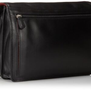 Derek Alexander EW Flap Organizer, Black/Red, One Size