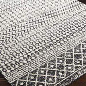 Artistic Weavers Chester Boho Moroccan Area Rug,5'3" x 7'6",Black