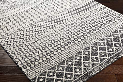 Artistic Weavers Chester Boho Moroccan Area Rug,5'3" x 7'6",Black