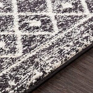 Artistic Weavers Chester Boho Moroccan Area Rug,5'3" x 7'6",Black