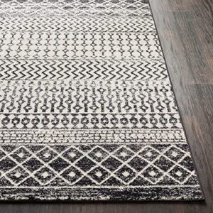 Artistic Weavers Chester Boho Moroccan Area Rug,5'3" x 7'6",Black