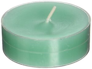 zest candle 12-piece tealight candles, mega oversized aqua s