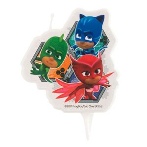 pj masks 346204 2d filigree candle wax, multi-colour, 5 x 2 x 8 cm