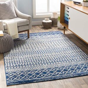 artistic weavers chester boho moroccan area rug 7’10” x 10’3″, royal blue