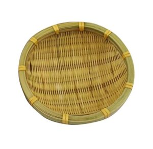 dragon sonic bamboo dustpan storage basket rice sieve hand made basket 18cm