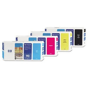 hp 90 magenta and cleaner designjet original ink cartridge (c5056a)