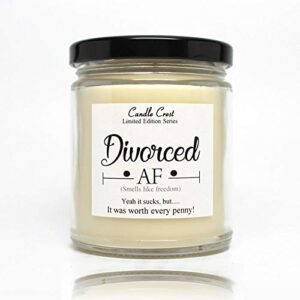 Divorced AF 9oz Scented Soy Candle