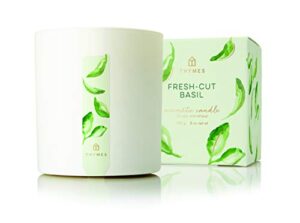 fresh-cut basil poured candle