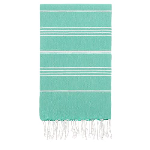 Cacala Turkish 100% Cotton Throw Blanket, Super Soft Washable Lightweight for Couch Sofa Bed Office, Throw Size Warm Plush Blankets for All Season, Perfect for Travel, Camping, Picnic, Hiking