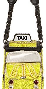 Mary Frances Women's Taxi Clutch Shoulder Handbag, Yellow, One Size