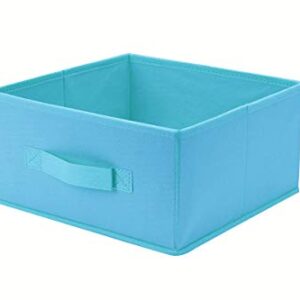 6 PCs New Home Storage Bins Organizer Fabric Boxes Shelf Basket Drawer Container (Light Blue)