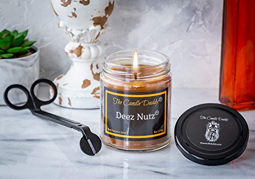 Deez Nutz- Hazelnut Vanilla- the Candle Daddy- 6 Ounce- 40 Hour Burn- Poured in Small Batches in USA