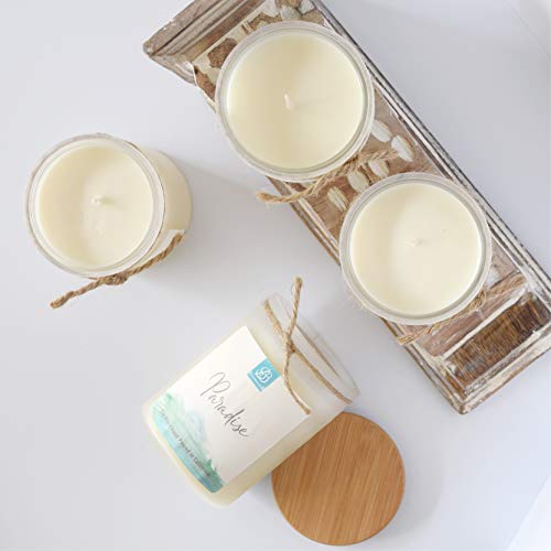 BB Candles Coastal Essentials Natural Soy Hand Poured Candle, Beach Linen Scent, Fragrant Coastal Candle with Strong Scents, Artisan Candle, 12oz, 90+ Hours Burn Time