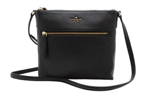 kate spade new york jackson top zip crossbody leather purse in black