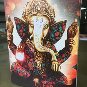 LiftGather 5pcs / set waterproof canvas painting elephant trunk God Ganesha HD print home wall hanging art prints modular pictures