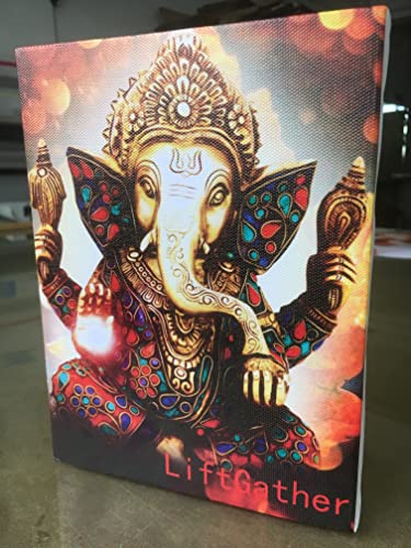 LiftGather 5pcs / set waterproof canvas painting elephant trunk God Ganesha HD print home wall hanging art prints modular pictures