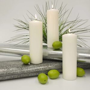 Hanna's Unscented Pillar Candle, 3X9-Inches, White