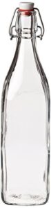 bormioli rocco square swing bottle 33.75 ounce