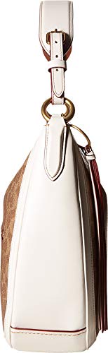 COACH Coated Canvas Signature Sutton Hobo Tan/Chalk/Brass One Size